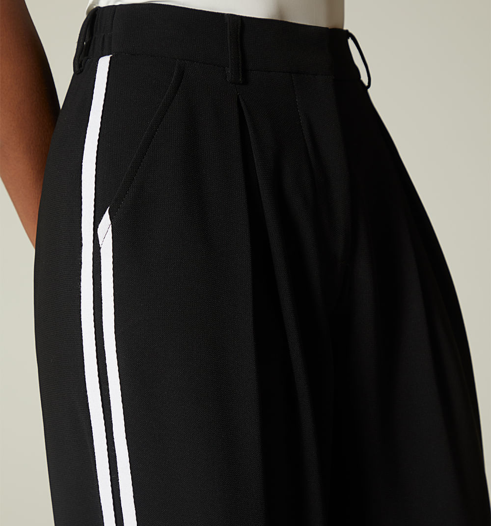 HIGH WAIST PANTS DIAGONAL POCKET