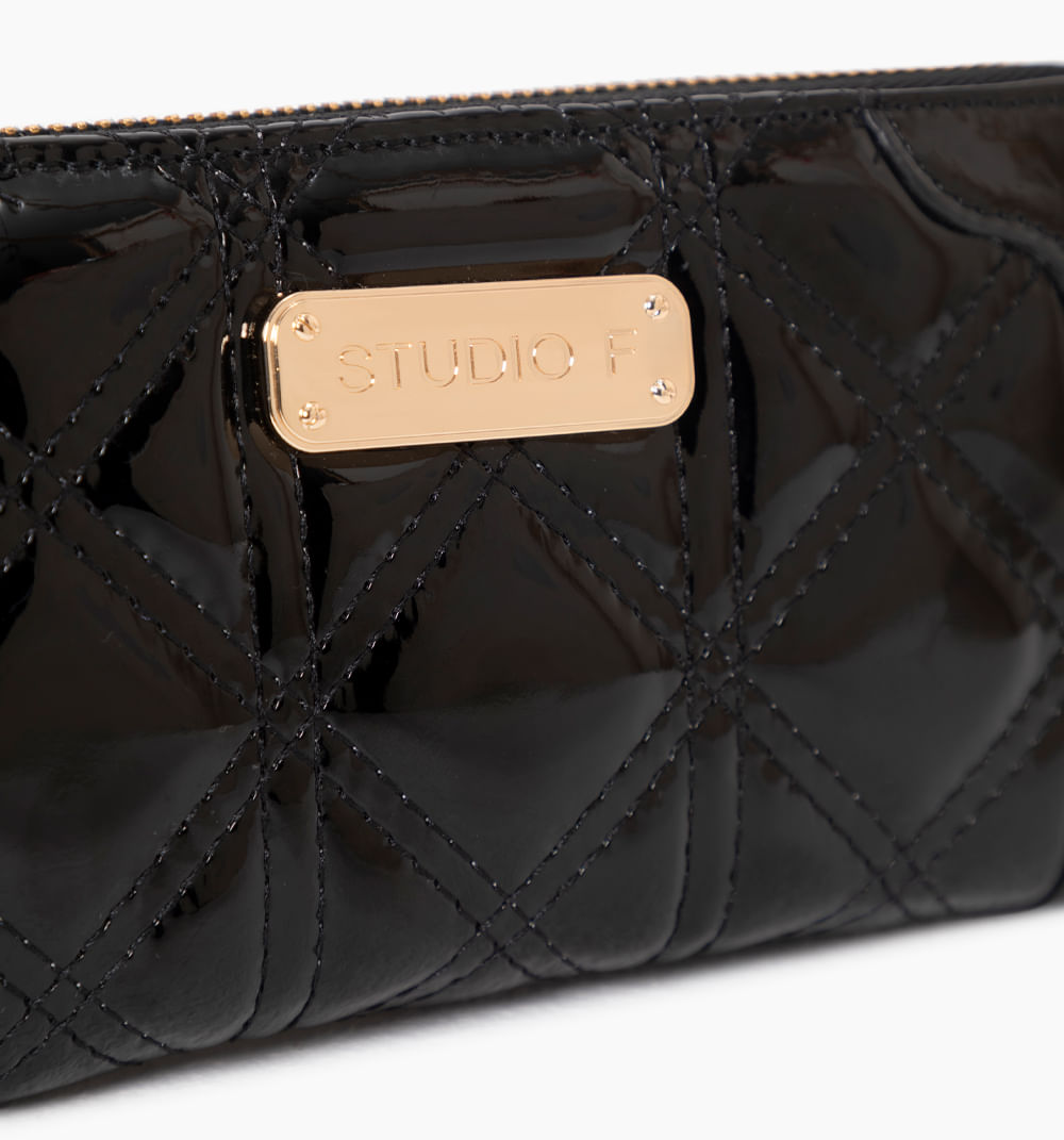 VINYL WALLET WITH FF KEYCHAIN